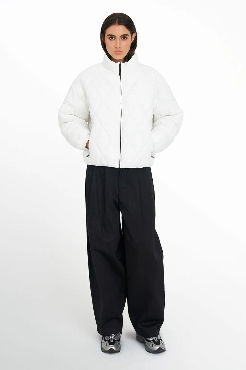 Huffer Quilted Loft Jacket - White – THE VOGUE STORE